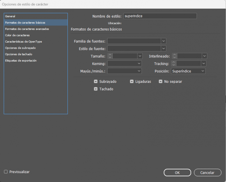 Cómo Aplicar Superíndices en Adobe InDesign Automáticamente